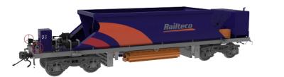 China 1600mm Gauge Ballast Hopper Wagon 30m3 Railway Hopper Car for Ballast Loading and Leveling for sale
