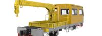 China RTJ01 Type Rail Car With Crane For The Transportation for sale