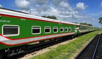 China 1000mm Gauge Railway Luggage Brake Van 80km/h Passenger Baggage Coach for sale