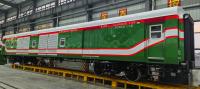 China 1000mm Gauge Railway Luggage Brake Van 80km/h Passenger Baggage Coach for sale