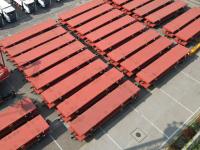 China Multiple Cargoes Railway Flat Wagon 75km/H Lightweight  Container Wagon for sale