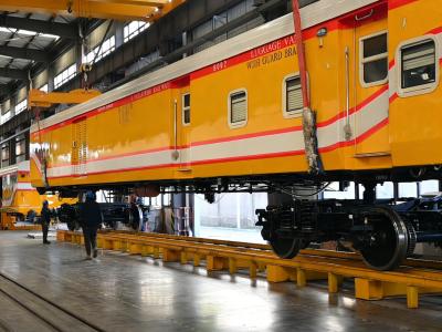 China RTK26 1000mm Gauge Special Car Carrier Dual Layer with Knorr Braking System for sale