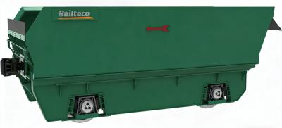 China 20 m³ Bottom Discharge Mine Wagon 1435mm Gauge Heavy Duty Mining Ore Car for sale