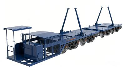 China 180t Concrete Beam Carriage Vehicle 12km/h 1435mm Gauge Railway Transporter for sale