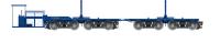 China 180t Concrete Beam Carriage Vehicle 12km/h 1435mm Gauge Railway Transporter for sale