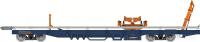 China Rail Laying Railway Special Wagon 16804mm Recycling Track Laying Vehicle 1435mm Gauge 70 Degree Steering Arm for sale