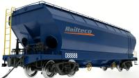 China 66m3 Railway Hopper Wagon 54t Payload 1067mm Track Gauge 80km/h Bulk Cargo Rail Car for sale