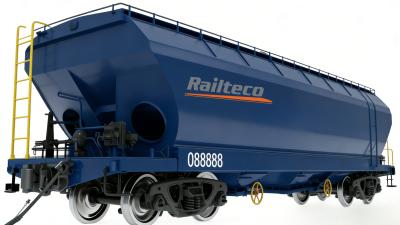 China 66m3 Railway Hopper Wagon 54t Payload 1067mm Track Gauge 80km/h Bulk Cargo Rail Car for sale