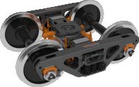 China RTHZ31 Cast Steel Three-Piece Bogie 1435mm Gauge 30t Axle Load 70km/h for sale