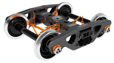 China Cast Steel Three-Piece Freight Bogie RTHZ11 1676mm Gauge 25t Axle Load 80km/h for sale