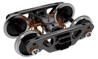 China Cast Steel Three-Piece Bogie 1000mm Gauge 20t Axle Load 80km/h Wagons for sale