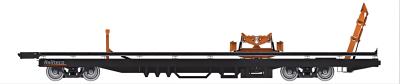 China 1435mm Gauge Railway Track Laying Vehicle 70 Degree Steering Angle Rail Construction for sale