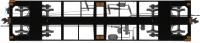 China 120kmh Container Wagon 1435 Intermodal Transport Flat Freight Train Wagon for sale