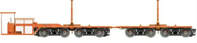 China 180t Railway Concrete Beam Carriage Vehicle 12km/h 1435mm Gauge for Bridge Construction for sale
