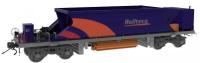 China 1600mm Gauge Railway Ballast Hopper Wagon Tractor Powered Non Self Propelled Railcar for sale