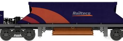 China 1600mm Gauge Railway Ballast Hopper Wagon Tractor Powered Non Self Propelled Railcar for sale