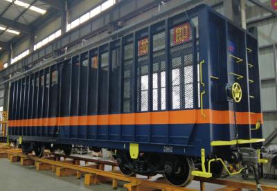 China 40 Ton 1435mm Gauge Sugar Cane Wagon 85 km/h Bolted Assembly Design for sale