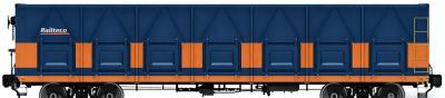China RTH18 Open Top Wagon 61 Ton Heavy Haul Rail Wagon 73.3m3 Volume High Strength Steel for sale