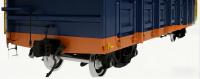 China RTH18 Open Top Wagon 61 Ton Heavy Haul Rail Wagon 73.3m3 Volume High Strength Steel for sale