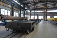 China Railway Flat Wagon 60 Tons Load Capacity 100 Km/h Max Speed Coil Spring Suspension Heavy Cargo Transport for sale