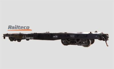 China 61t Payload Railway Flat Wagon 3 Meters Width Coil Spring Suspension Bulk Rail Cargo for sale