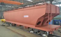 China 50t Pay Load Railway Hopper Wagon AAR TB Standard Brake Bottom Discharge Bulk Material Transport for sale