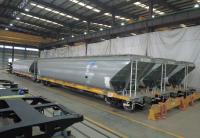 China 60 Tons Load Capacity Railway Hopper Wagon with Automatic Coupling and Bottom Discharge for Bulk Commodity Transport for sale