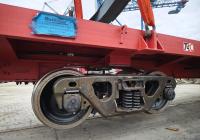China Railway Flat Wagon 60t Load Capacity 100 km/h Max Speed Steel Flatbed Rail Freight Wagon for sale