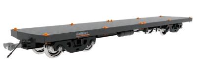 China Railway Flat Wagon 61t Payload 2 TEU 12m Steel Deck for Heavy Freight Transport for sale