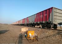 China 60 Ton Load Capacity Open Top Wagon Fixed Bogie 1727.2mm Wheelbase Rail Freight Transport for sale