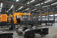 China 1435mm Track Gauge Railway Flatbed Freight Wagon 12m Length 61t Payload Industrial Rail Transport for sale
