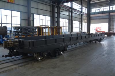 China 1435mm Track Gauge Railway Flatbed Freight Wagon 12m Length 61t Payload Industrial Rail Transport for sale