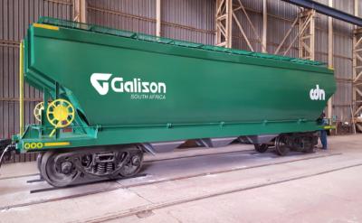 China Railway Hopper Wagon 60-100 Ton Capacity AAR TB Brake Grain Transport for sale