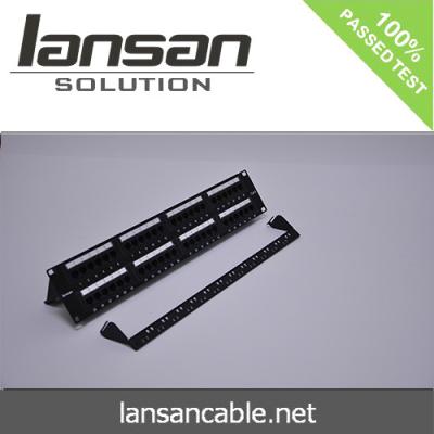 China OEM UTP 24 Port Cat6 Modular Patch Panel RJ45 8 In 1 Station ID Modular for sale