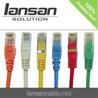 China 0.5m Ethernet Patch Cord FTP CAT6  Rj45 Connector PVC Jacket HDPE Insulation for sale