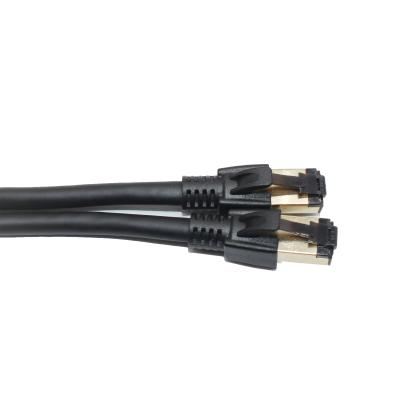 China Cat8 SSTP Patch Cord 26AWG BC Pure Copper Cat8 Patch Cables RJ45 Connectors for sale