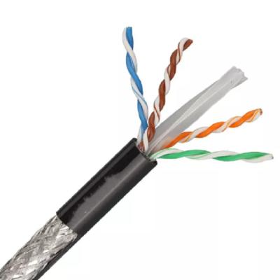 China Fluke Test Outdoor 4Pairs Lan BC Cat6 SFTP Cable 23AWG SFTP Shield Communication for sale