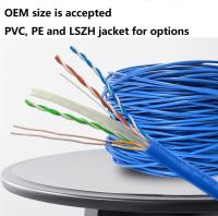 China Indoor 4 Pairs CCA Conductor Cat 6 UTP Cable Pull Box Al Foil Shiled for sale