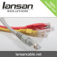China LSZH Jacket Cat6 Patch Cord OFC Conductor HDPE Insulation Pass Fluke Test for sale