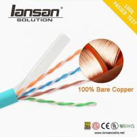 China Cat 6 UTP solid 4 pair lan cable UL CE ETL ROHS ANATEL approved for sale