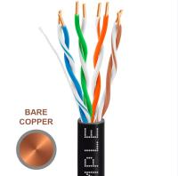 China 1000feet UTP Cat5e Ethernet Cable CCA 23AWG 24AWG Conductor for sale