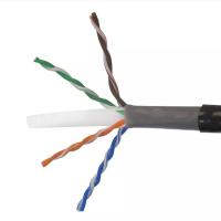 China ANATEL Outdoor Network Cable Cat6 UTP  Bare Copper 4 Pairs Twisted PVC PE Double Jacket for sale