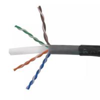 China ANATEL Outdoor Network Cable Cat6 UTP  Bare Copper 4 Pairs Twisted PVC PE Double Jacket for sale