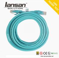 China CAT6 UTP Copper ROHS PVC Network Patch Cable Customzied colors jacket fluke test for sale