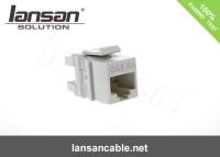 China Gold Plating Network Cable Assembly Cat6a UTP Rj45 Keystone Jack Universal Design for sale