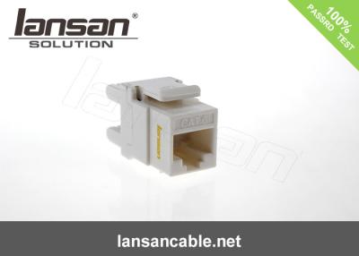China 10G 90 Degree Network Cable Assembly 8 Pin RJ45 Cat6 FTP Keystone Modular Jack for sale