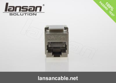China 90 Degree Network Cable Assembly Shield Cat5e FTP Keystone Jack 568A / 568B Standards for sale
