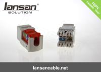 China PCB Network Cable Assembly ABS Plastic 180 Degree Cat5e UTP Keystone Jack for sale