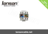 China PCB Network Cable Assembly ABS Plastic 180 Degree Cat5e UTP Keystone Jack for sale