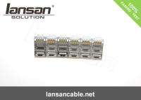 China Supporting T568A and T568B Sheild Cat5e FTP RJ45 Modular Plug for sale